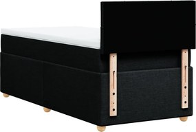 Box spring postel s matrací černá Single textil 3286859