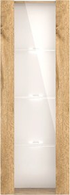 Závěsná vitrína Vivien 40 cm s LED osvětlením dub Wotan