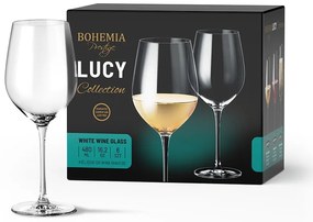 BOHEMIA PRESTIGE LUCY SKLENICE NA BÍLÉ VÍNO 480ML SADA 6KS