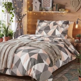 Povlečení flanelové Dalia TiaHome - 1x Polštář 90x70cm, 1x Přikrývka 140x200cm