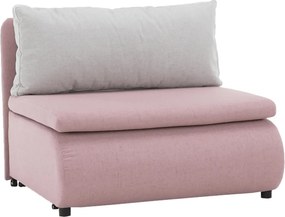 Rozkládací křeslo, růžová / světle šedá, Keny NEW