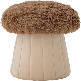 Hnědý/v přírodní barvě dětský puf Bertil – Bloomingville Mini