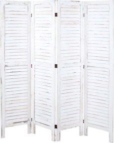 Paraván HWC-G30 - 170 × 162 cm - bílá