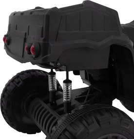 Ramiz Dětská čtyřkolka XL ATV 2,4 GHz na baterie černo-zelená na dálkové ovládání + pohon 4x4 + nosič zavazadel + pomalý start + EVA + LED a zvuky