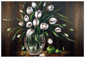 Gario Ručně malovaný obraz Malované tulipány Rozměry: 120 x 80 cm