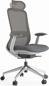 MERCURY Ergonomická kancelářská židle UNO - světle šedá síťovina