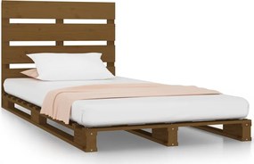 vidaXL Rám postele 100 x 200 cm masivní borovice [3120125] Barva: Černá