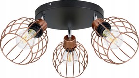 Lampa stropní svítidlo pohyb stropní lustr loft drát koule 3