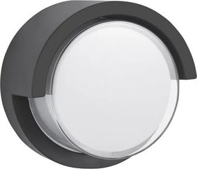 NV 9026002 Venkovní nástěnné svítidlo MAX tmavě šedý ABS čirý a bílý akryl LED 12W 3000K 200-240V 120st. IP65 - NOVA LUCE