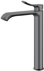 Sapho Sapho, SUGA stojánková umyvadlová baterie bez výpusti, vysoká, gun metal, TJ006GM