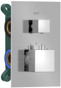 Sapho Latus sprchová baterie podomítková termostatická box 2 výstupy chrom 1102-32