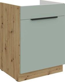 ARIA st | dolní skříňka 60 ZL 1S dřezová | 60 cm | PREMIUM BOX | artisan/aquamarine