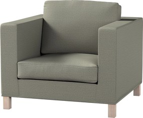 Potah na křesko IKEA Karlanda, krátký barva šedá látka pletený vzor