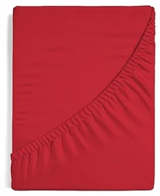 Matějovský napínací prostěradlo jersey Červené na matraci: 90/100 x 200 cm
