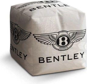 Sablio Taburet Cube Bentley na bílé - 60x60x60 cm