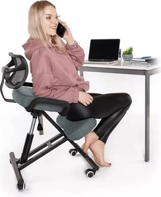 Ergonomická klekačka RUFUS –  šedá