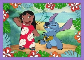 Trefl - Puzzle - LiloStitch: Bláznivý den 4v1 / 35|48|54|70 / 28.5 x 2