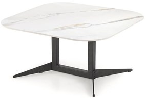 Konferenční stolek Bora (bílý mramor + černá). 1092431