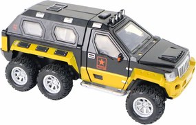 LEAN Toys Auto s dělem uvnitř, zvuk, světlo, 3 barvy