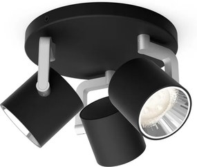 LED Bodové svítidlo Philips Byrl 50673/30/P0 s funkcí SceneSwitch černé