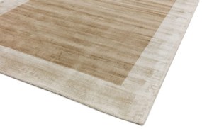 Béžový  koberec Ife Border Putty Champagne Rozměry: 160x160 cm