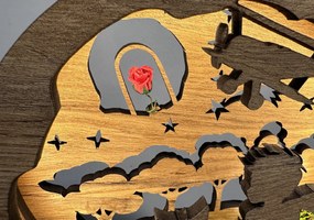 Li-Go "Malý princ s růží" lampa 20x22 cm provedení povrchu: ořech