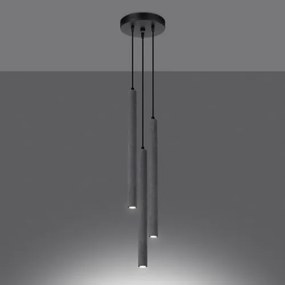 Závěsné svítidlo SOLLUX PASTELO 3P betonové G9 3x8W bez žárovky SL.1273