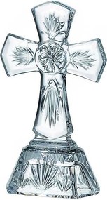 Crystal Bohemia skleněný kříž Cross 175 mm