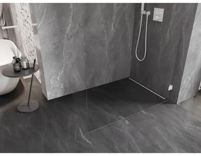 Mexen Lunar sprchová stěna pravá 120 x 200 cm, 8mm čiré sklo, bílá, 830-120-000-20-00-P