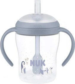 Kojenecká láhev NUK Perfect Match na učení s brčkem PENGUIN 150 ml