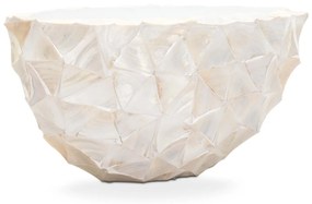 Shell perleťová mísa White Rozměry: ⌀ 60x26 x 30 cm výška