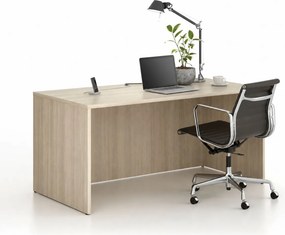 Kancelářský psací stůl FRAME, 160x80 cm, dub přírodní