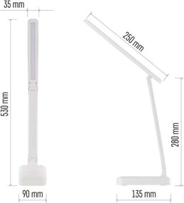 Stolní LED lampa Amy bílá