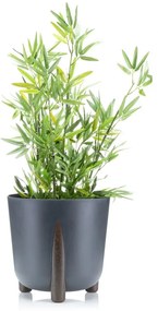 PLASTOVÝ KVĚTINÁČ MOSS ECO 25X26 CM ANTRACITOVÁ