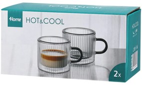 4Home Termo sklenice na lungo Haze Hot&Cool 100 ml, 2 ks