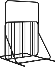 DURHAND Stojan na kola s dvoustranným držadlem, multi-stojan na kola, odolný vůči počasí, pro 4 kola, ocel 102 x 92 x 130 cm, černý | Aosom