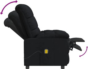 Masážní křeslo černé textil 289808