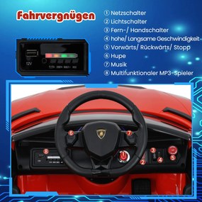 Costway Elektrické auto Lamborghini pro dětské vozidlo