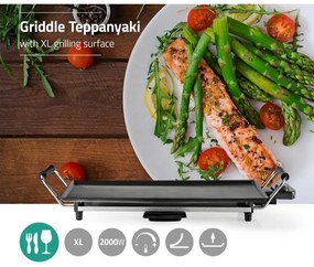 Nedis FCTE110EBK50 - Stolní gril Teppanyaki 2000W/230V