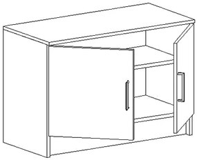 Předsíňová stěna SARAH bílá/dub artisan