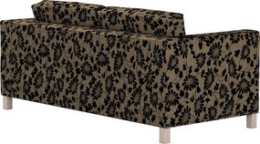 Potah na pohovku IKEA  Karlanda rozkládací, krátký barva béžová látka pletený vzor, vzorované