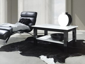 Maridex Konferenční stolek T25 Barva: bílý lesk/černý lesk