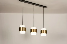 Závěsné designové svítidlo nad jídelní stůl Onyx Gold 3