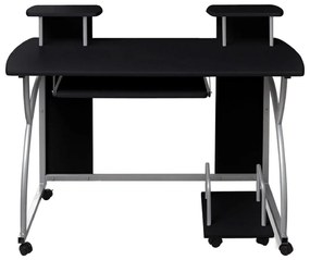 Petromila Počítačový stůl černý 110 x 52 x 88,5 cm kompozitní dřevo