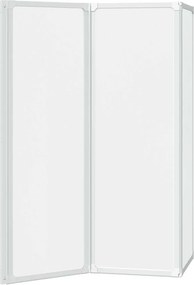 Sprchová a vanová zástěna 117 x 120 cm 3 panely skládací 140784