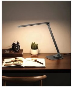 LED Stmívatelná stolní lampa s USB LED/7,5W/230V 3000K/4000K/5500K antracit
