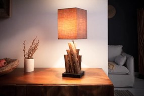 Set 2 ks - designová stolní lampa Desmond 45 cm hnědá - Ironwood