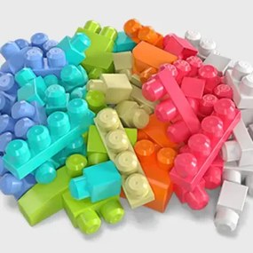 Mattel DCH54 MEGA bloks fb big building bag girls / 60 dílů / od 12 mě