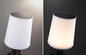 Paulmann 94611 Ilanga, černá solární lampička na baterii, 2,1W LED 2700K, výška 30cm, IP44