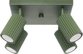 Sollux Lighting Stropní svítidlo KARBON 4 olivově zelené